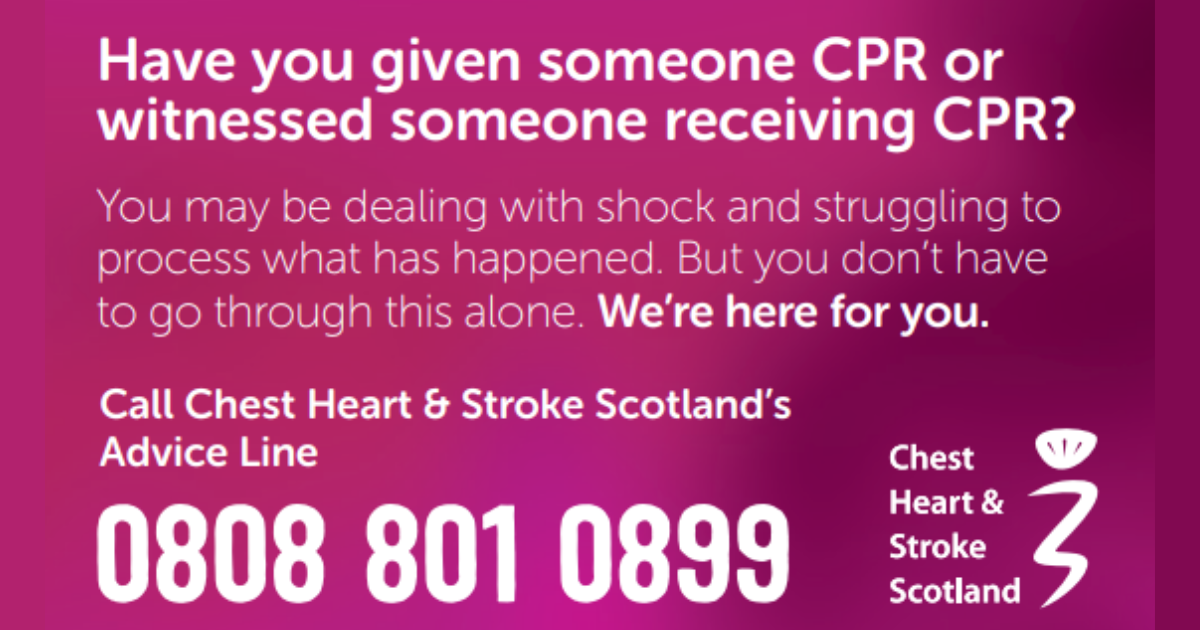 Provided CPR - Chest Heart & Stroke Scotland