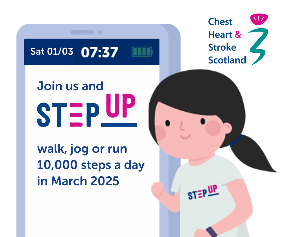 Step Up Virtual Walking Challenge - Chest Heart & Stroke Scotland