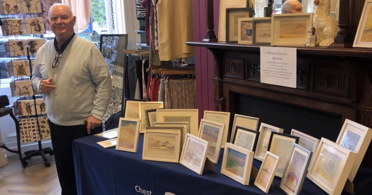 Stroke survivor donates artwork after learning how to paint again ...